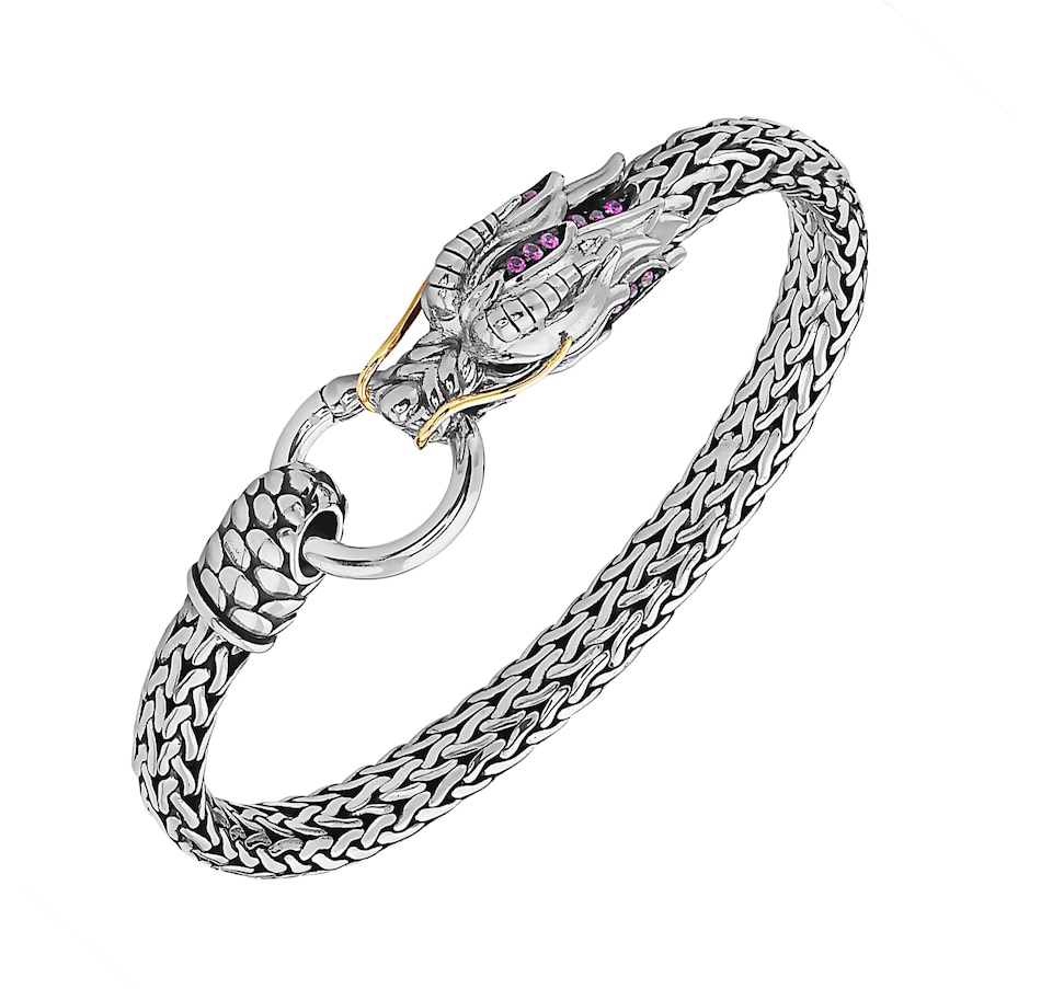 EFFY Sterling Silver and 14K Yellow Gold Ruby Bracelet - TSC.ca