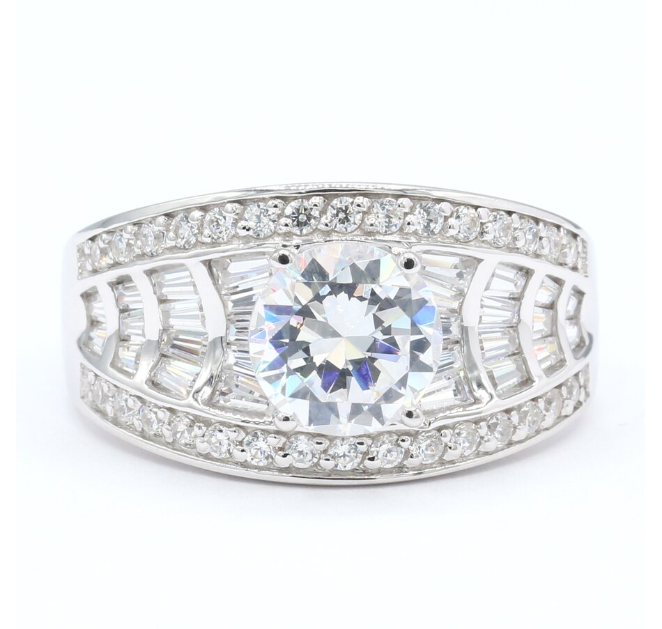 Diamonelle Sterling Silver Diamonelle Dome Ring - TSC.ca