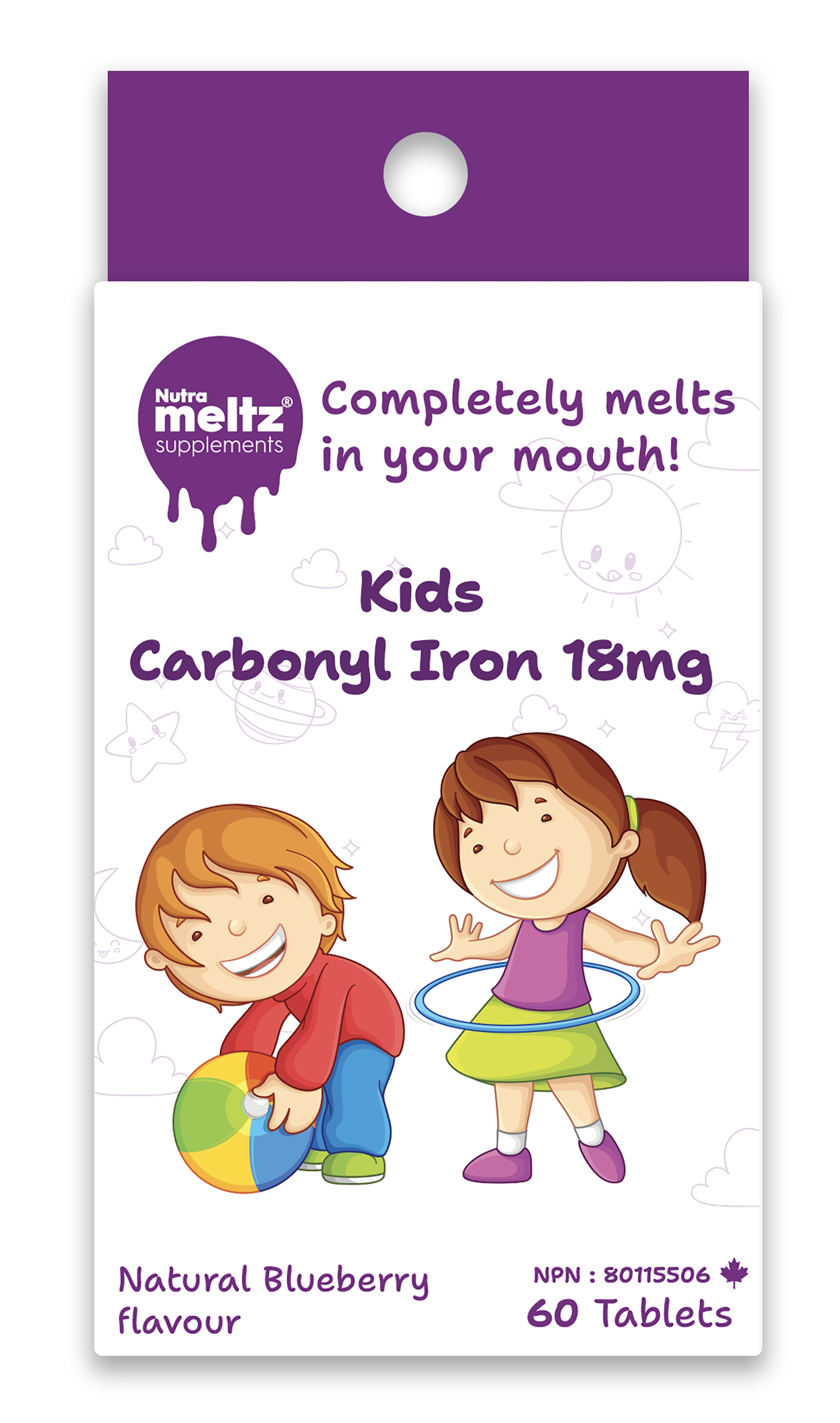 Nutrameltz Kids Carbonyl Iron 18mg (60-ct) - TSC.ca