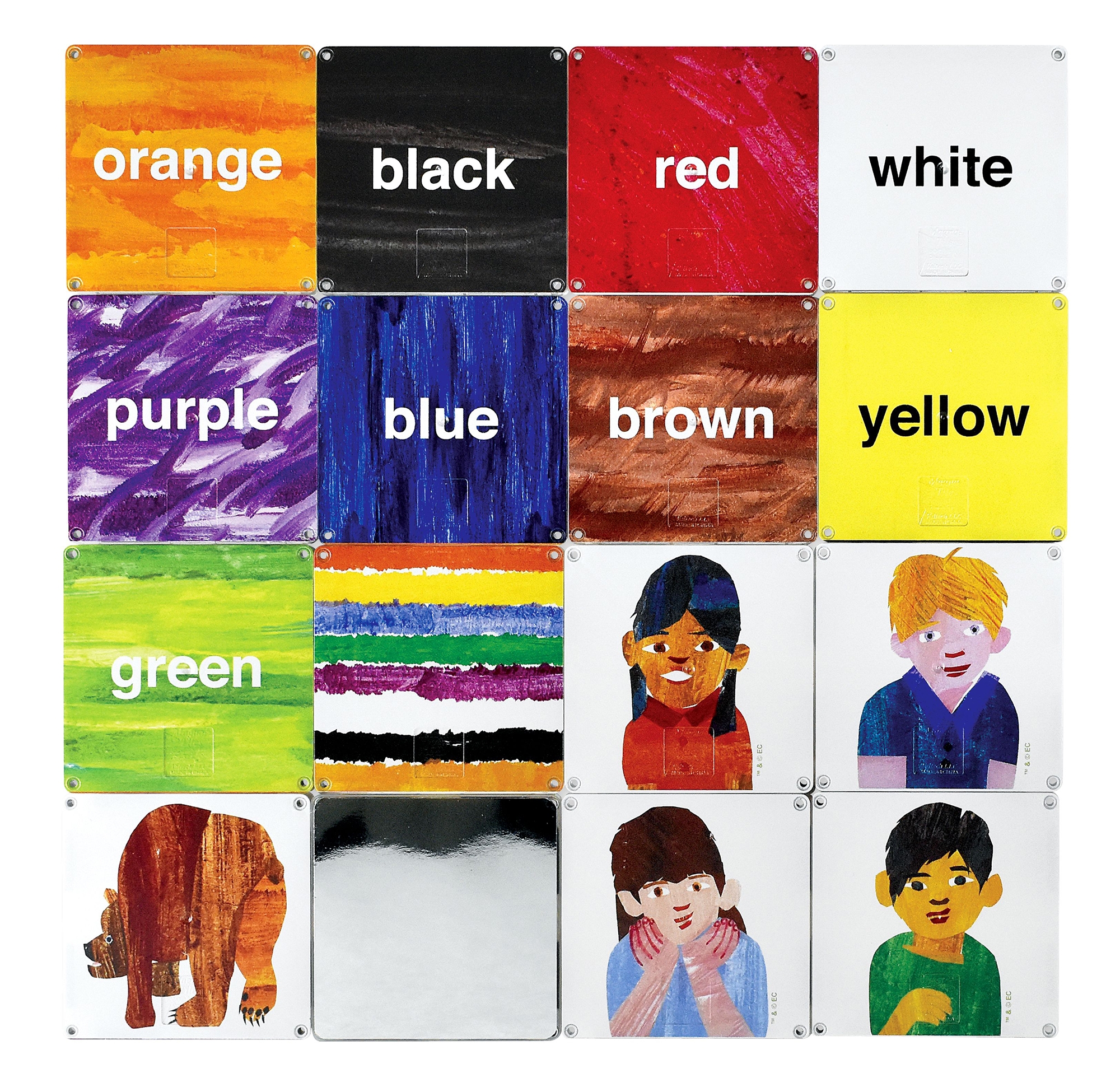 CreateOn Eric Carle Brown Bear Brown Bear Magnetic Tile Set - TSC.ca