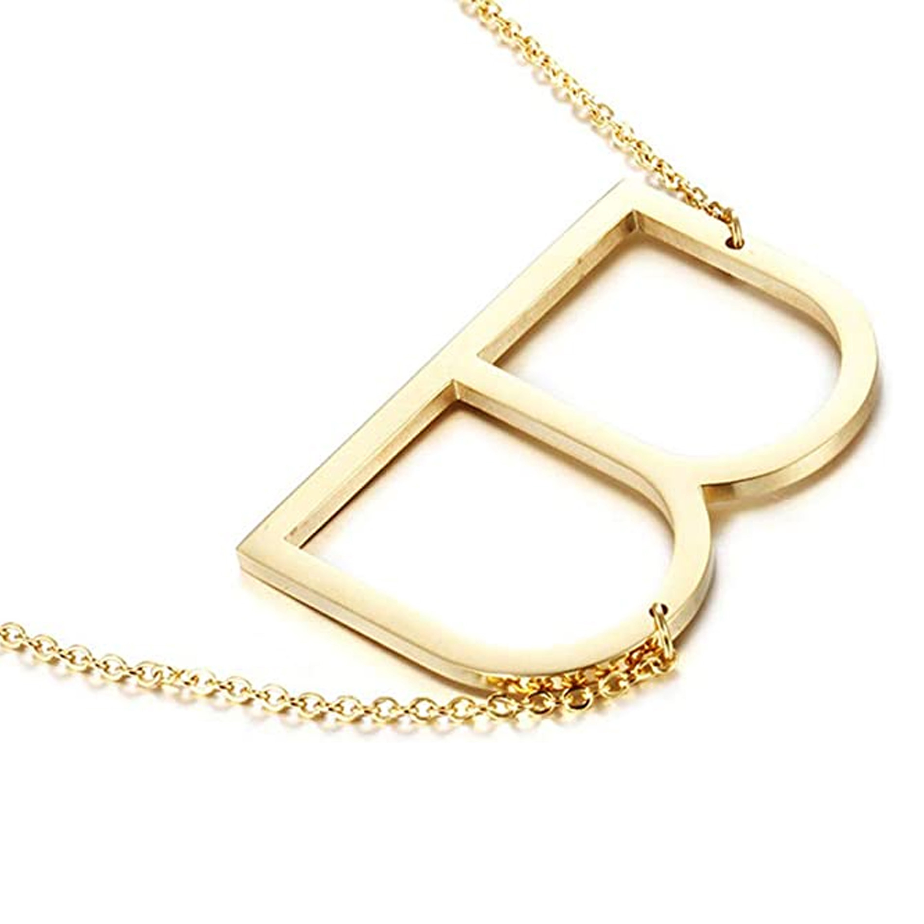 Bronzoro 18K Plated Offset Initial Necklace - TSC.ca