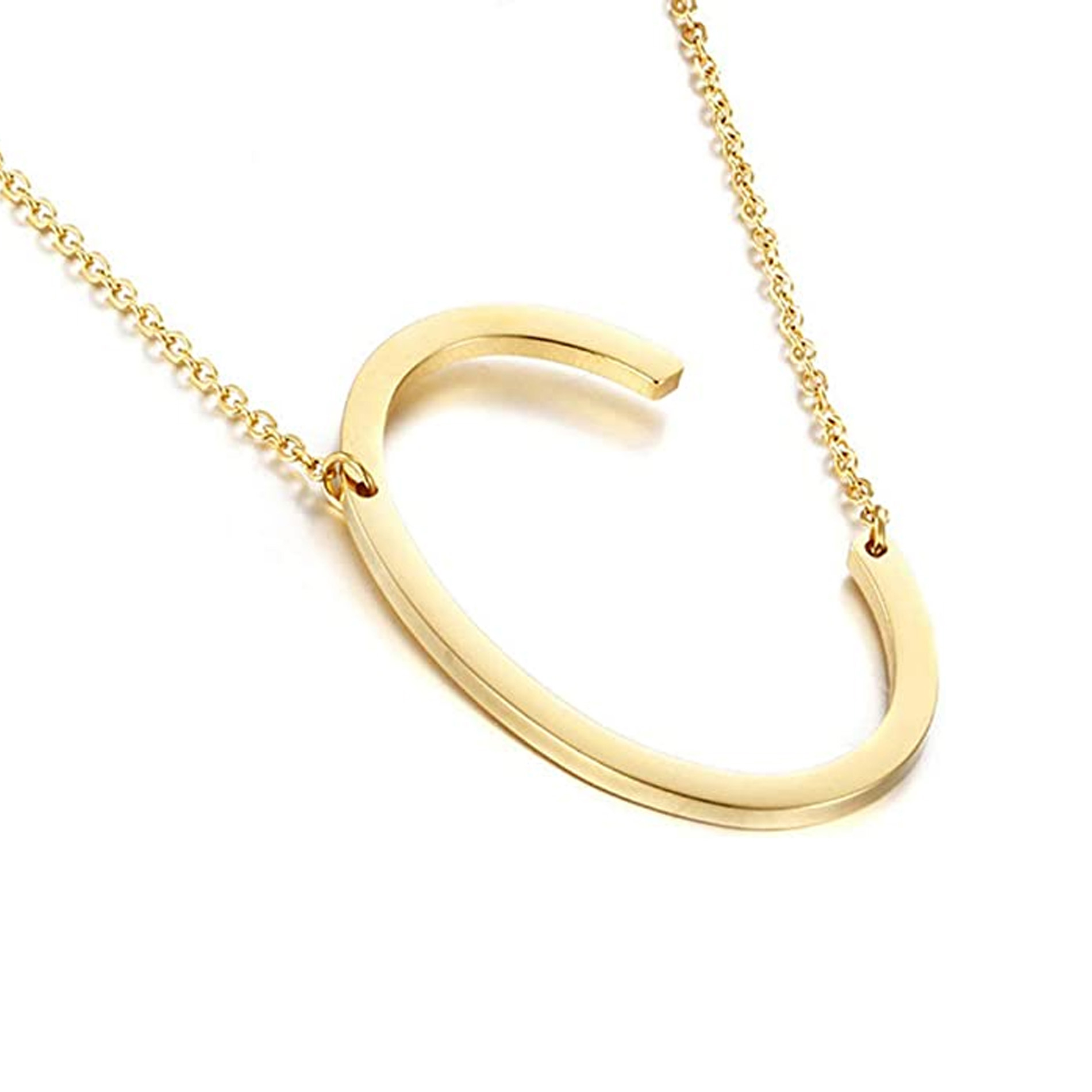 Bronzoro 18K Plated Offset Initial Necklace - TSC.ca