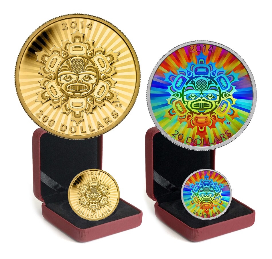 Gold and Silver Interconnections Beaver Coins 2014 $200 Proof Pure Gold ...