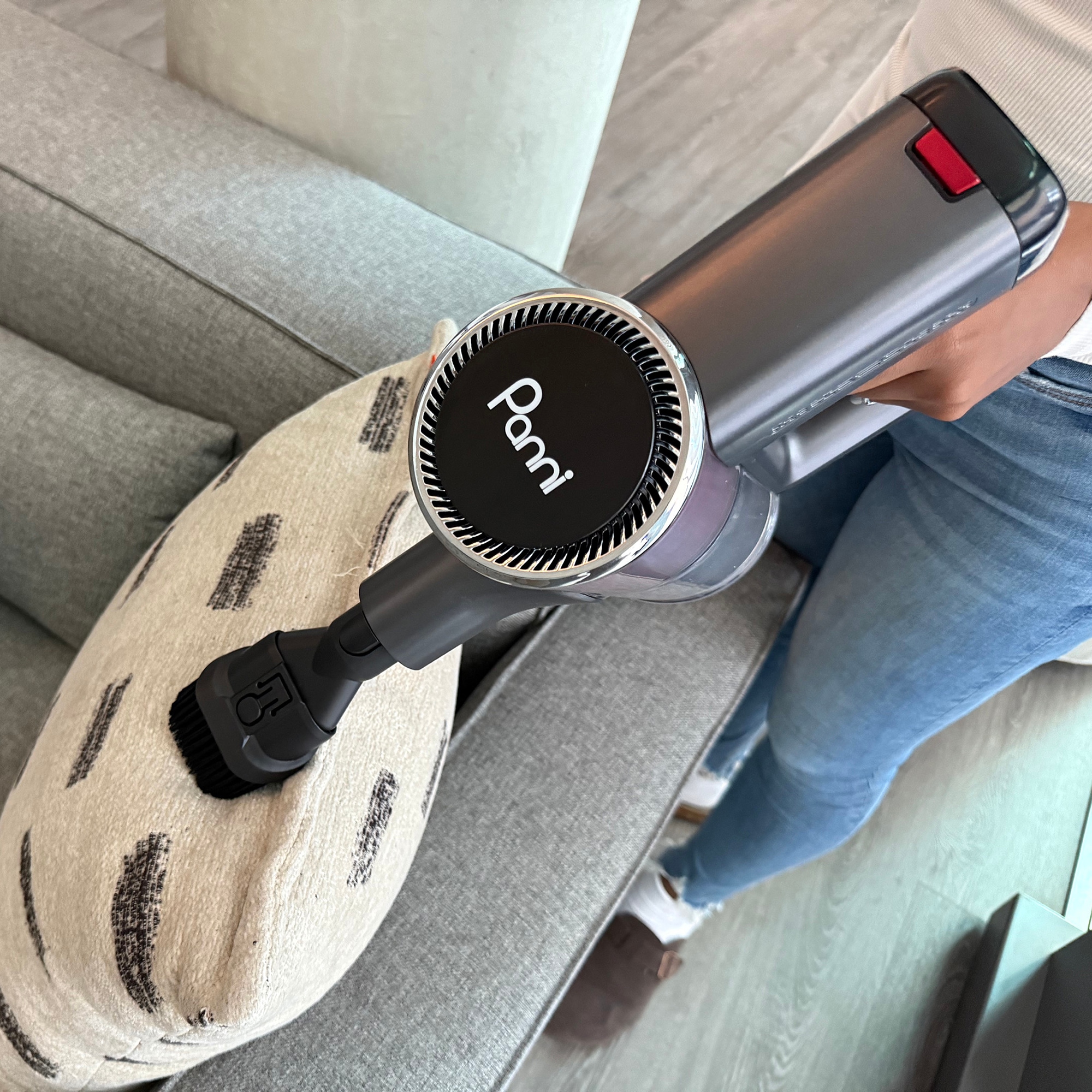 Panni 4-in-1 Self-Standing Cordless Stick Vacuum with Two Batteries ...