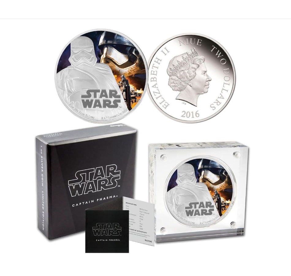 2016 $2 Star Wars: The Force Awakens - Captain Phasma Fine Silver Coin ...