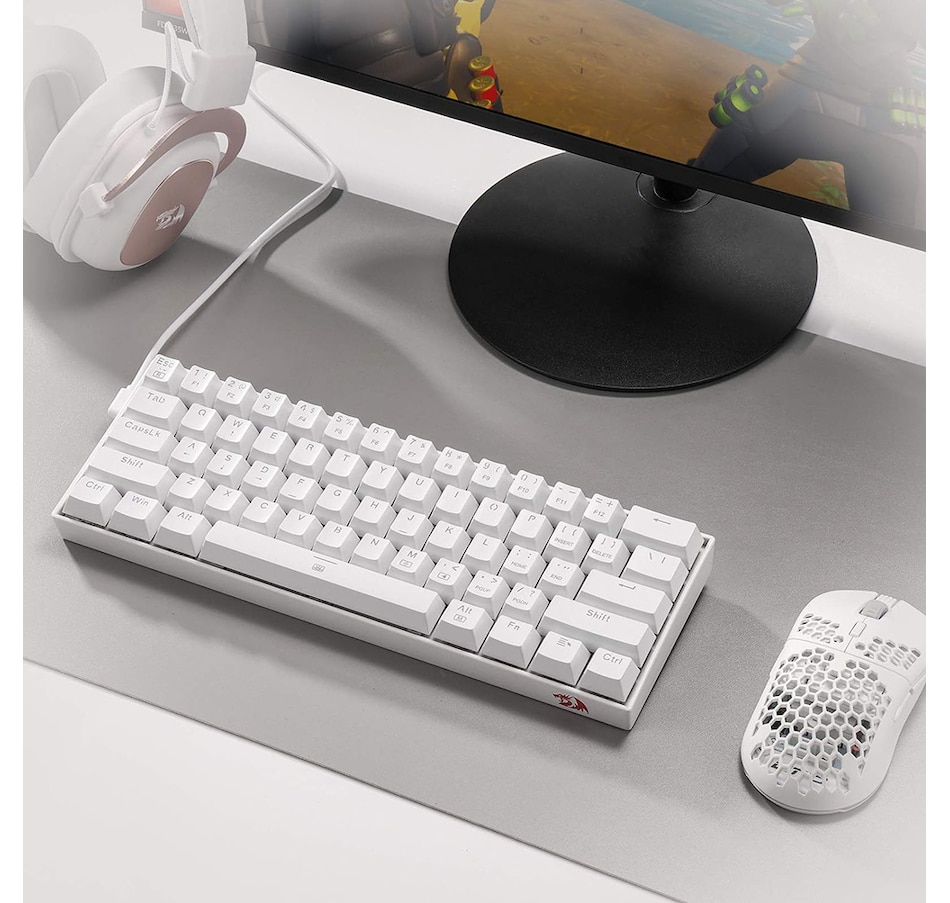 Redragon K630 Dragonborn 60% Wired RGB Gaming Keyboard (linear red ...