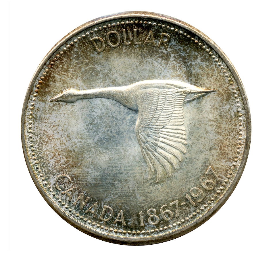 1967 Gem Uncirculated Silver Dollar ICCS Certified MS-65 - TSC.ca