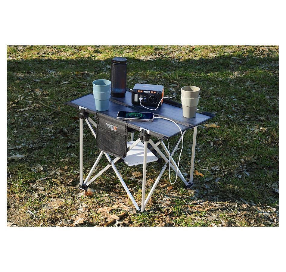 Technaxx TX-251 20-Watt Foldable Solar Camping Table (black) - TSC.ca