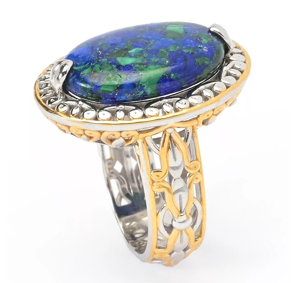 Gems en Vogue Silver Palladium Azurite Ring - TSC.ca