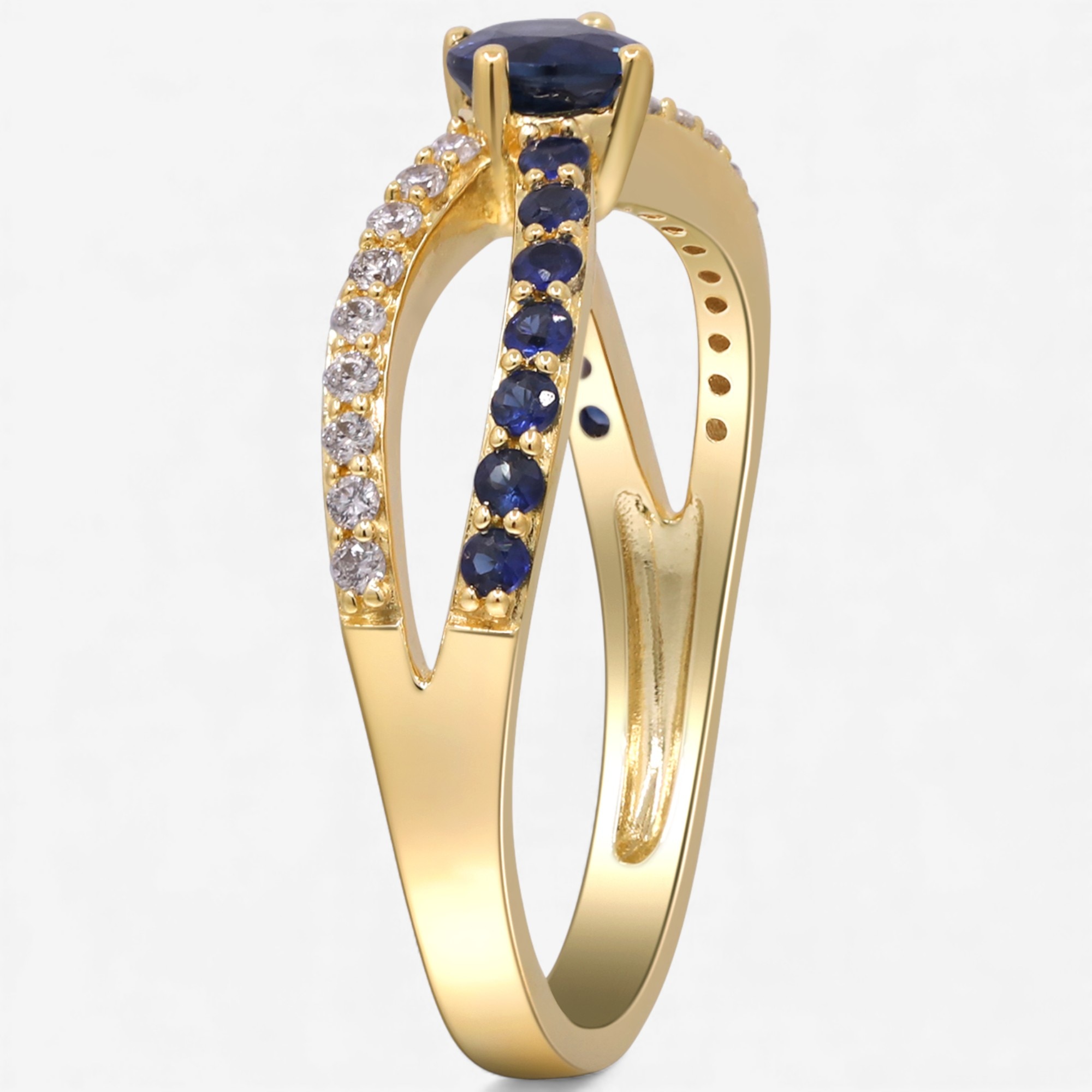 Cirari 10K Yellow Gold Blue Sapphire Ring - TSC.ca