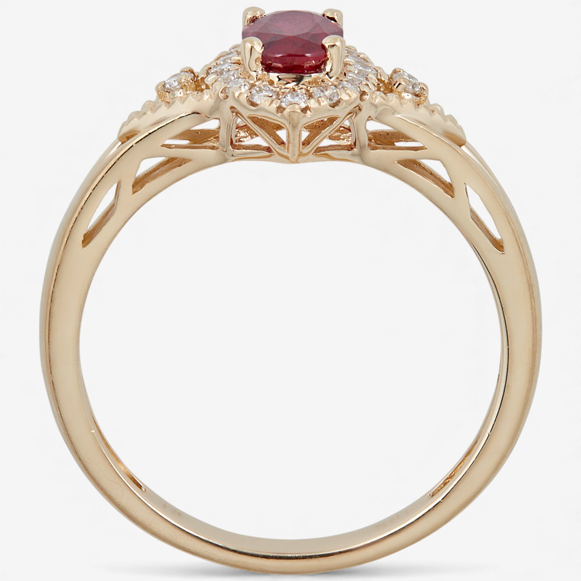 Cirari 10K Yellow Gold Ruby Ring - TSC.ca