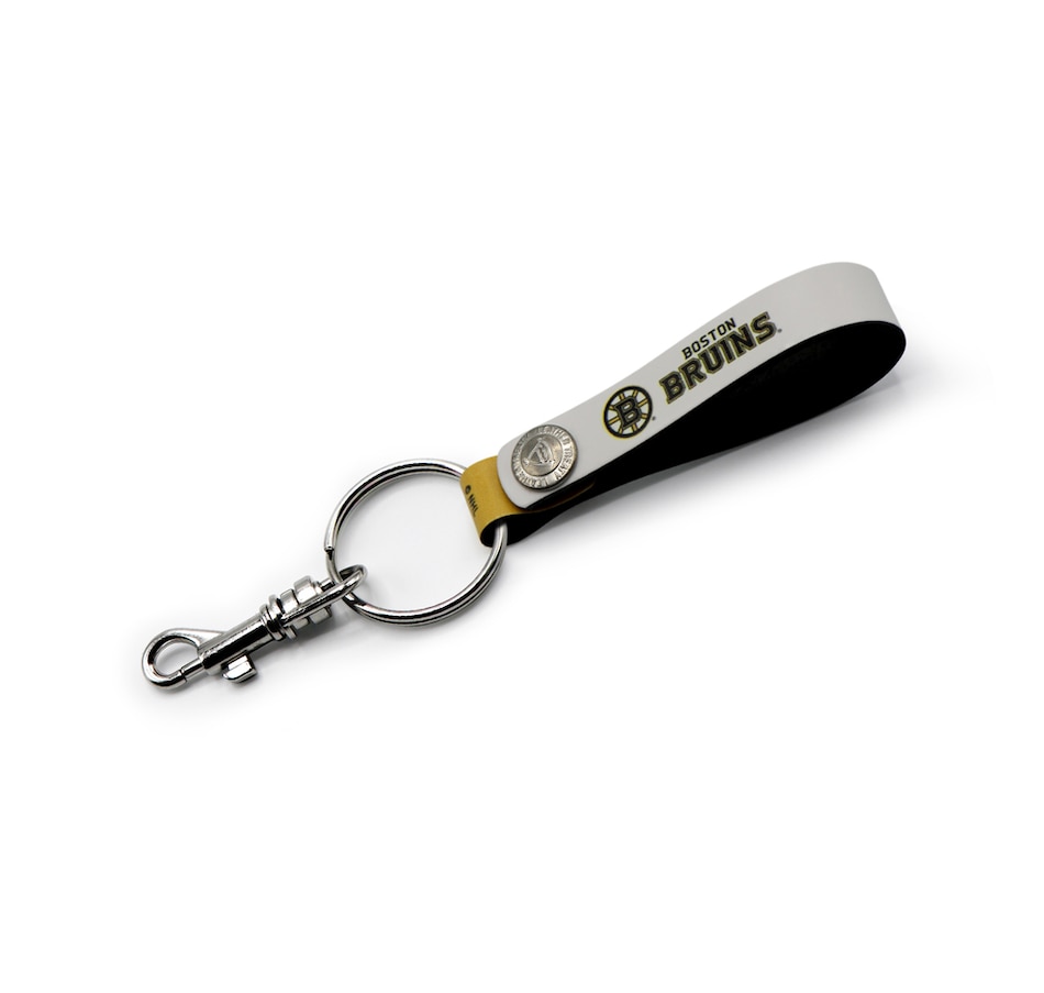Sports - Sports Memorabilia - Boston Bruins Leather Loop Keychain - TSC ...