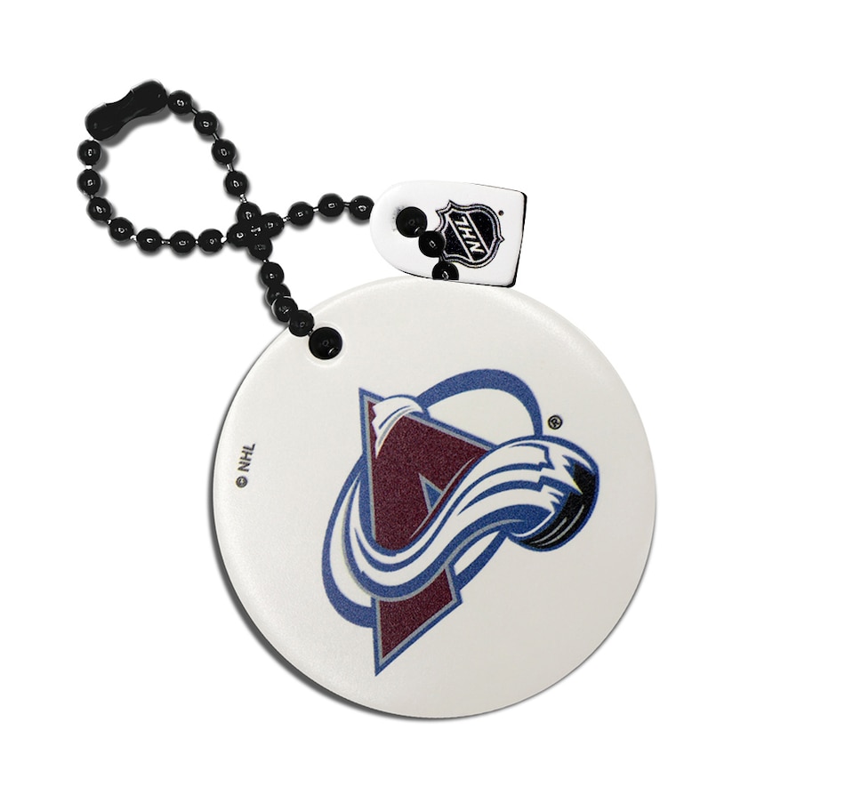 Sports - Sports Memorabilia - Colorado Avalanche Leather Round Bag Tag ...