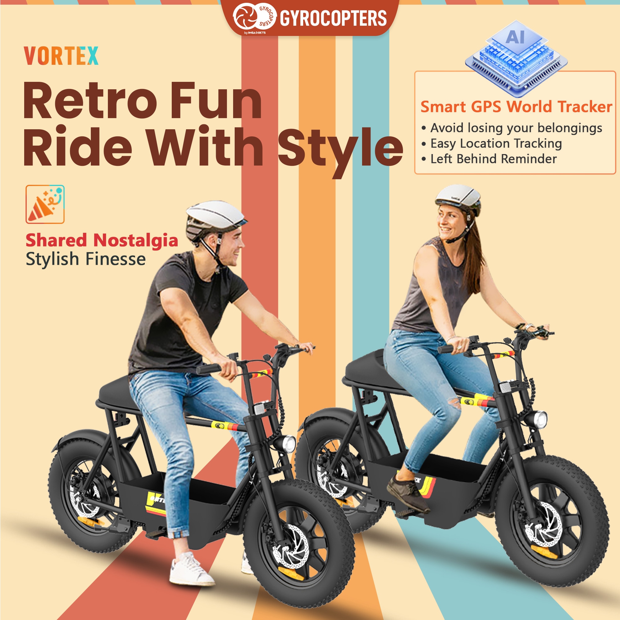 Gyrocopters Vortex Electric Scooter - TSC.ca