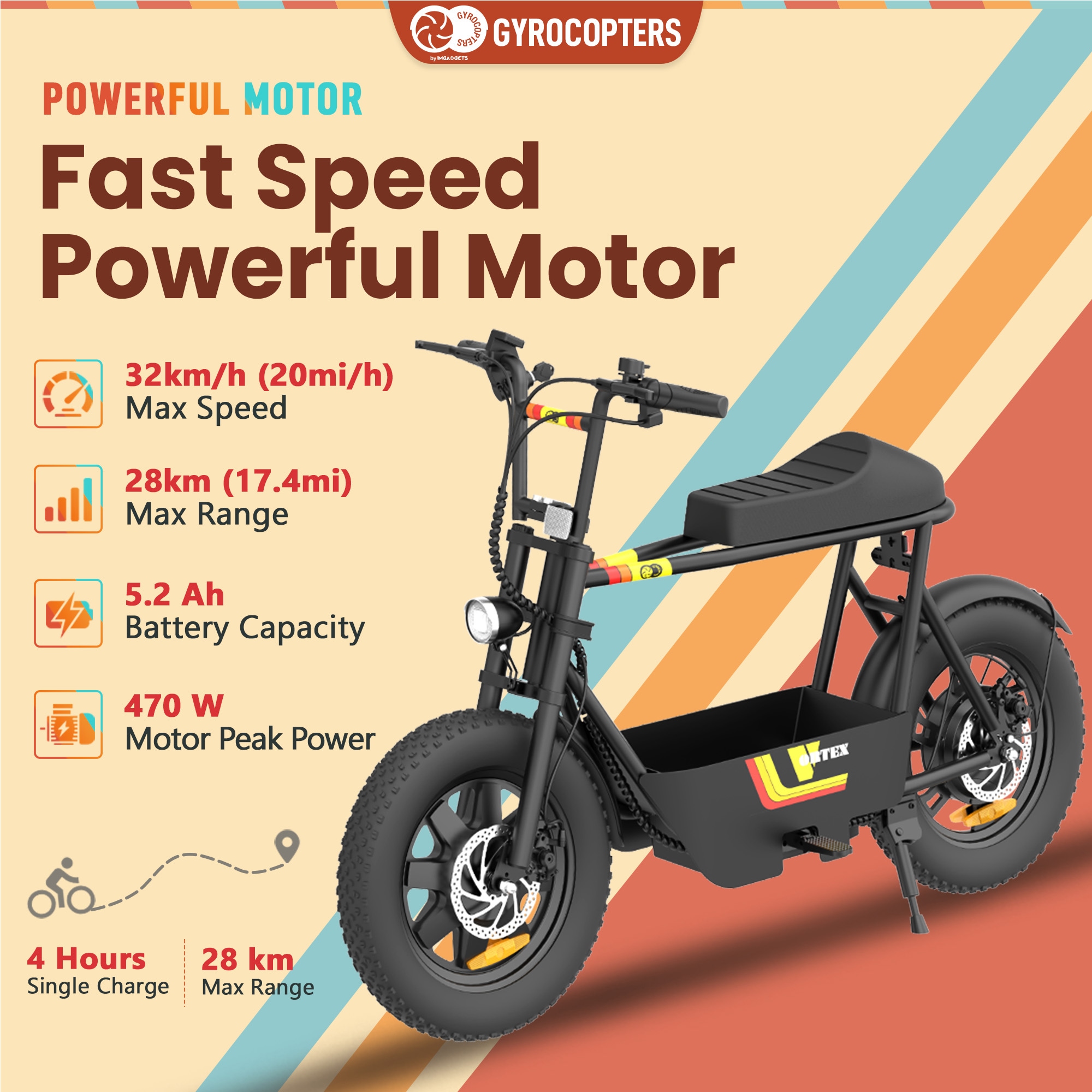 Gyrocopters Vortex Electric Scooter - TSC.ca