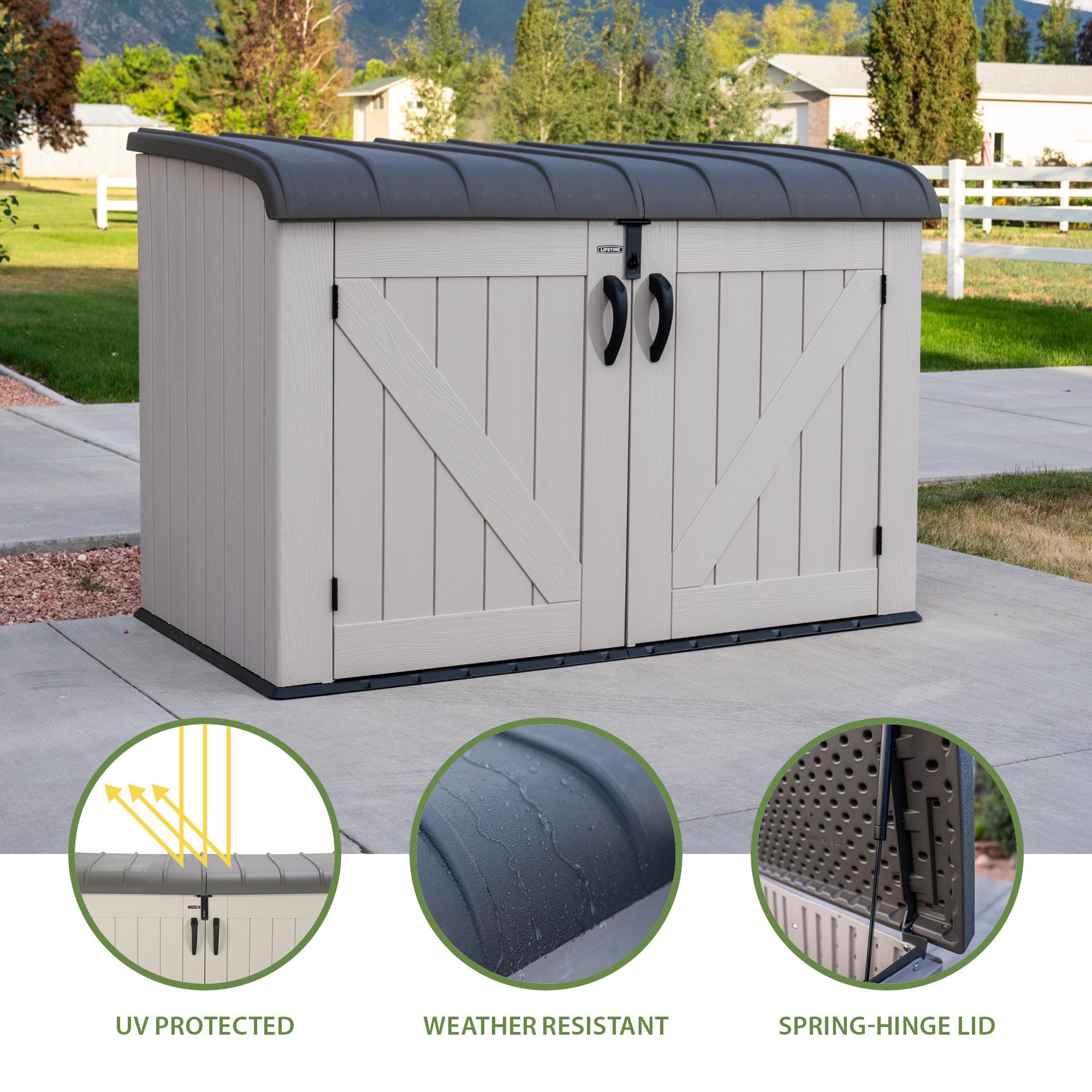 Lifetime Horizontal Storage Shed (75 cubic feet) - TSC.ca