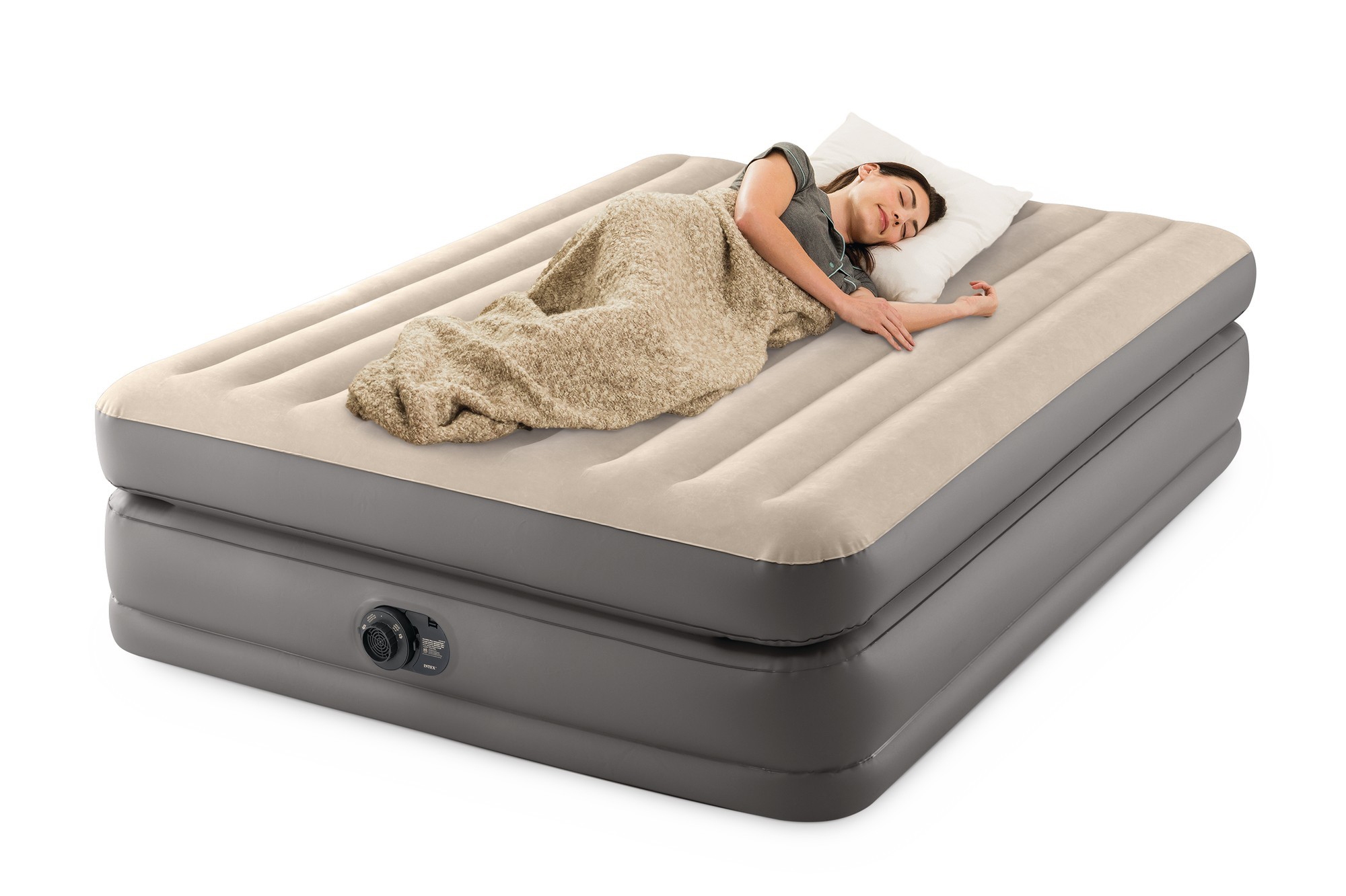 Intex 20" Queen Comfort Elevated Airbed with Fibre-Tech RP - TSC.ca