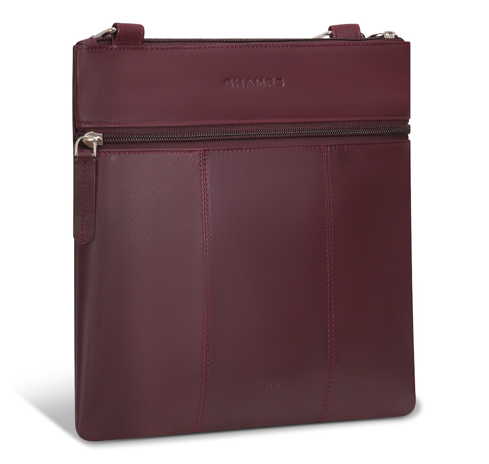 Champs Classic Leather RFID Crossbody Bag - TSC.ca