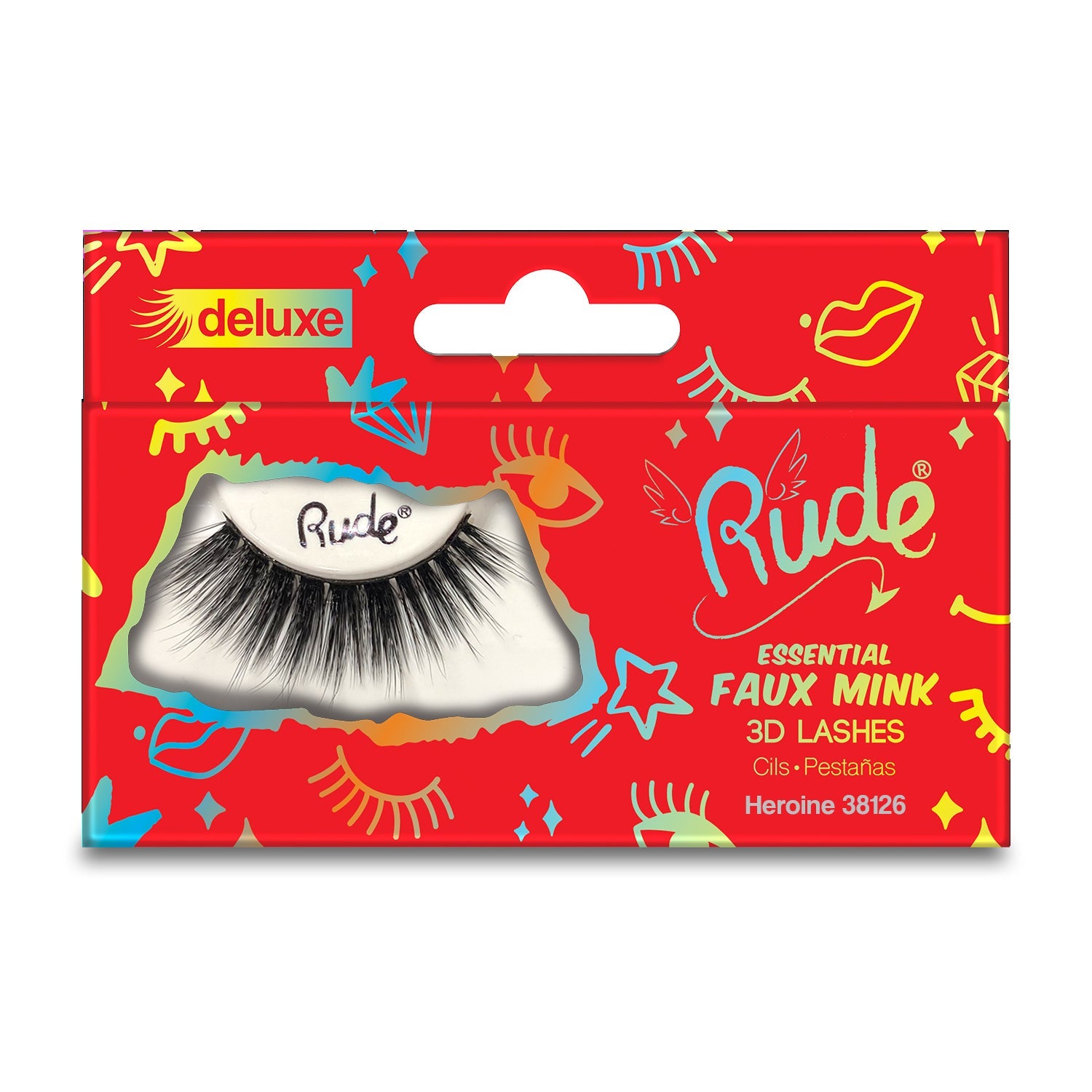 RUDE Essential Faux Mink Deluxe 3D Lashes - Heroine - TSC.ca