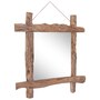 Home & Garden - Décor - Picture Frames - Log mirror Natural 70x70 cm ...