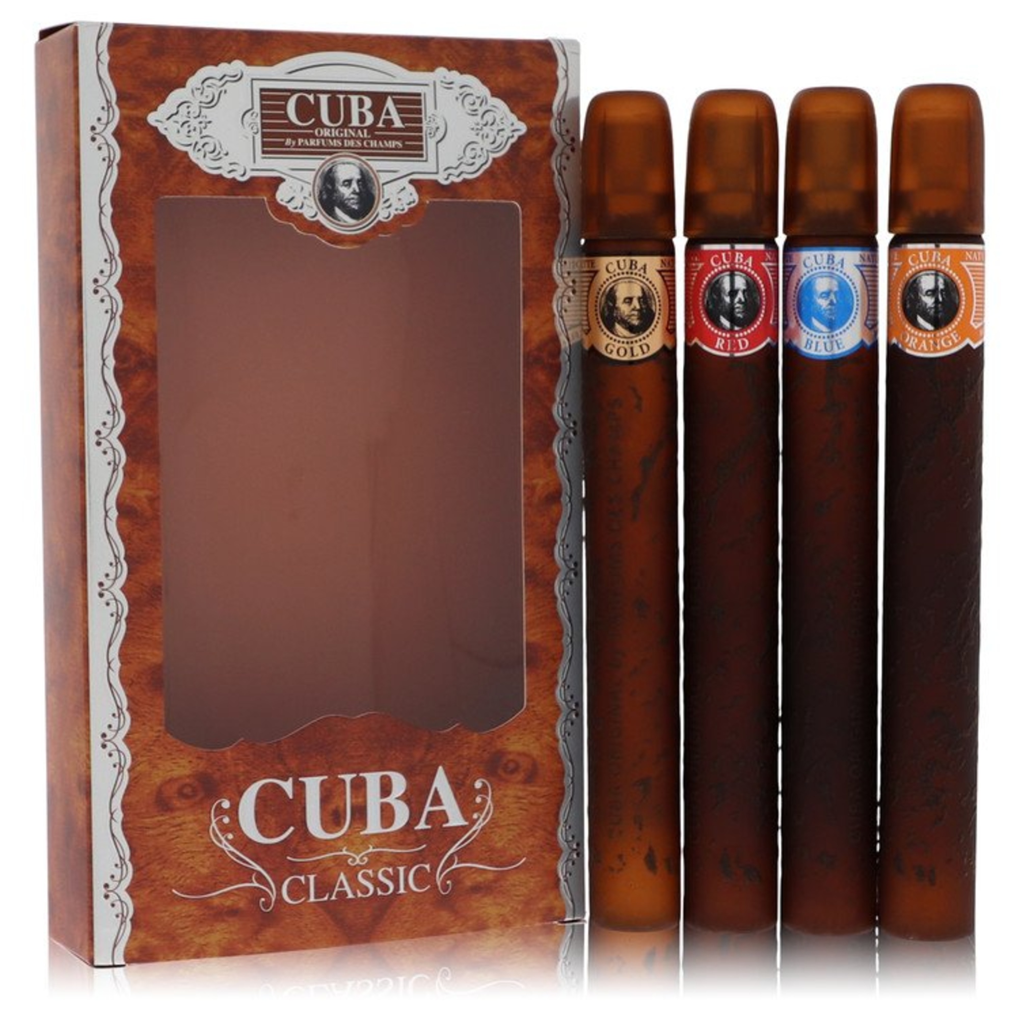 Cuba Gold By Fragluxe Gift Set -- Cuba Variety Set Includes All Four 1. ...