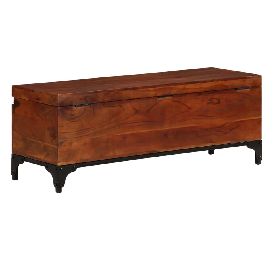Storage chest 110x35x41 cm Solid acacia wood - TSC.ca