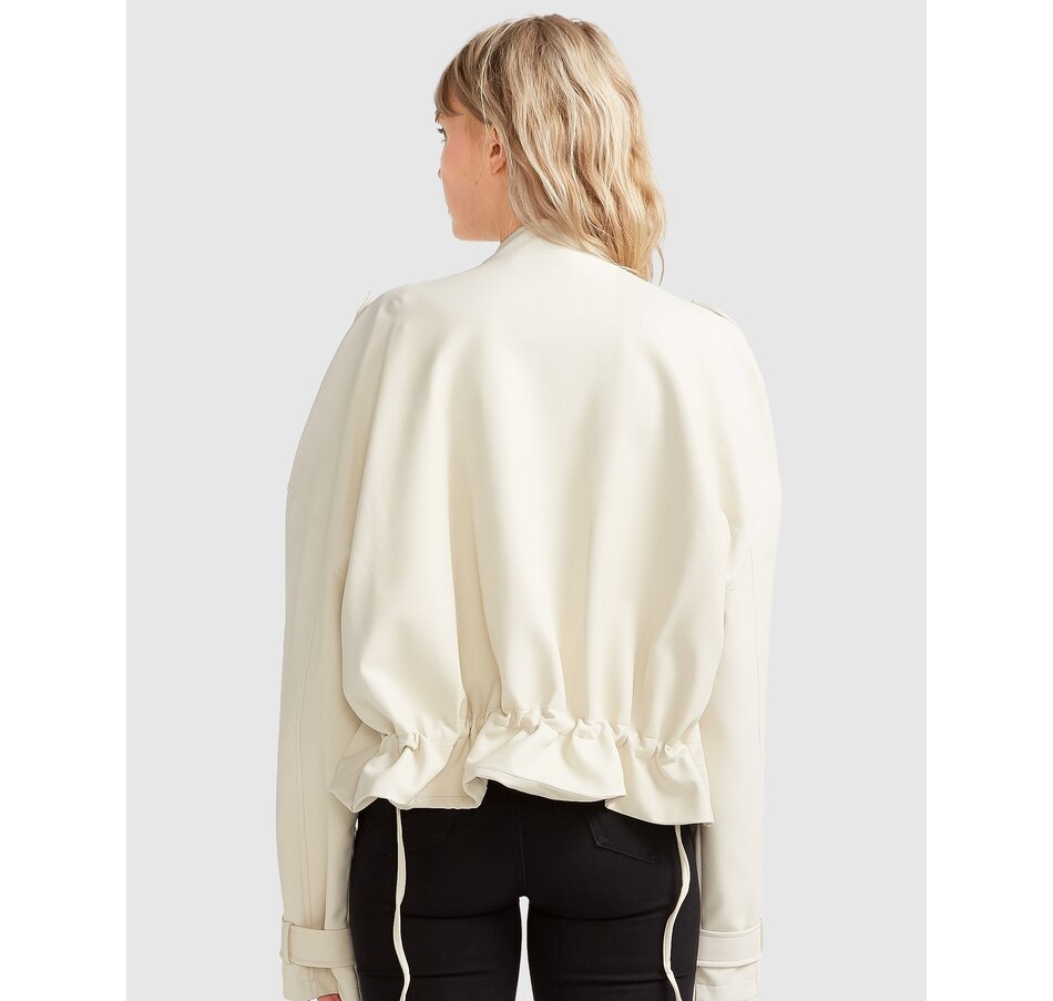 belle & bloom Reload Draped Leather Look Jacket - TSC.ca