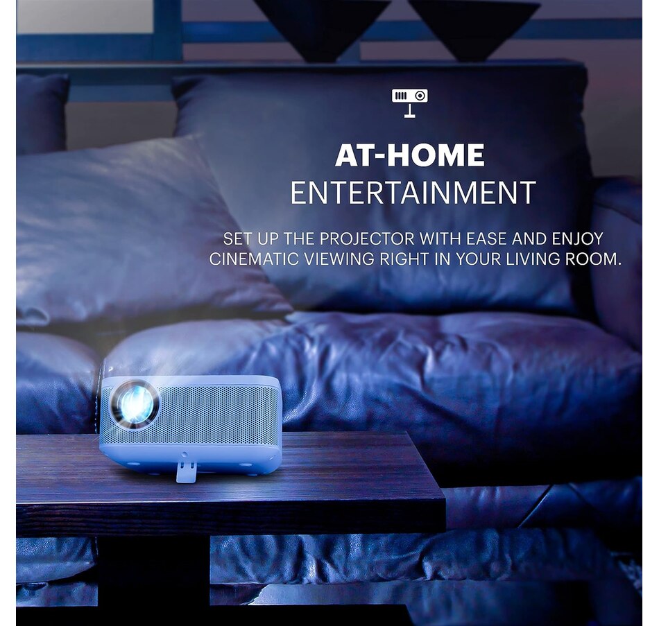 Kodak FLIK X10 Multimedia Home Projector, 1080p Portable Projector with ...