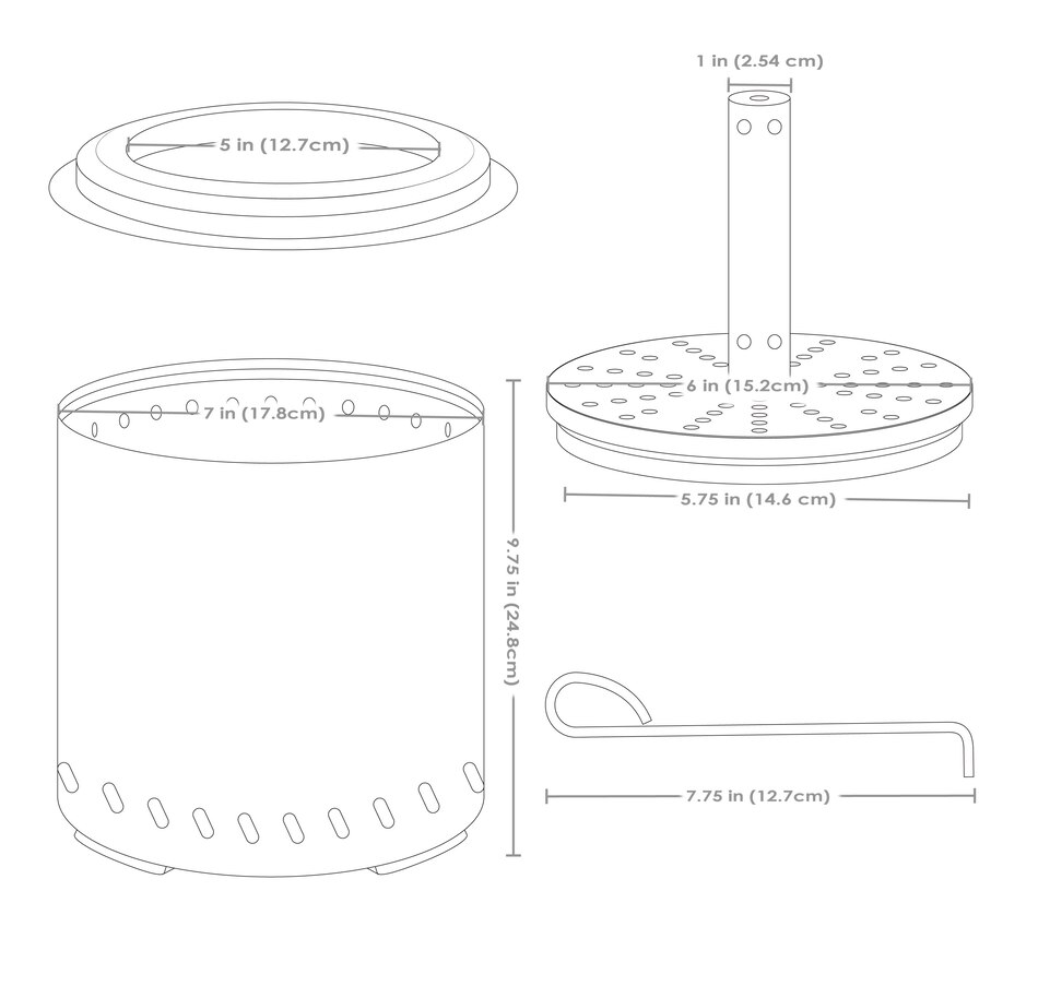 Triple Burn Stainless Steel Smokeless Fire Pit - TSC.ca