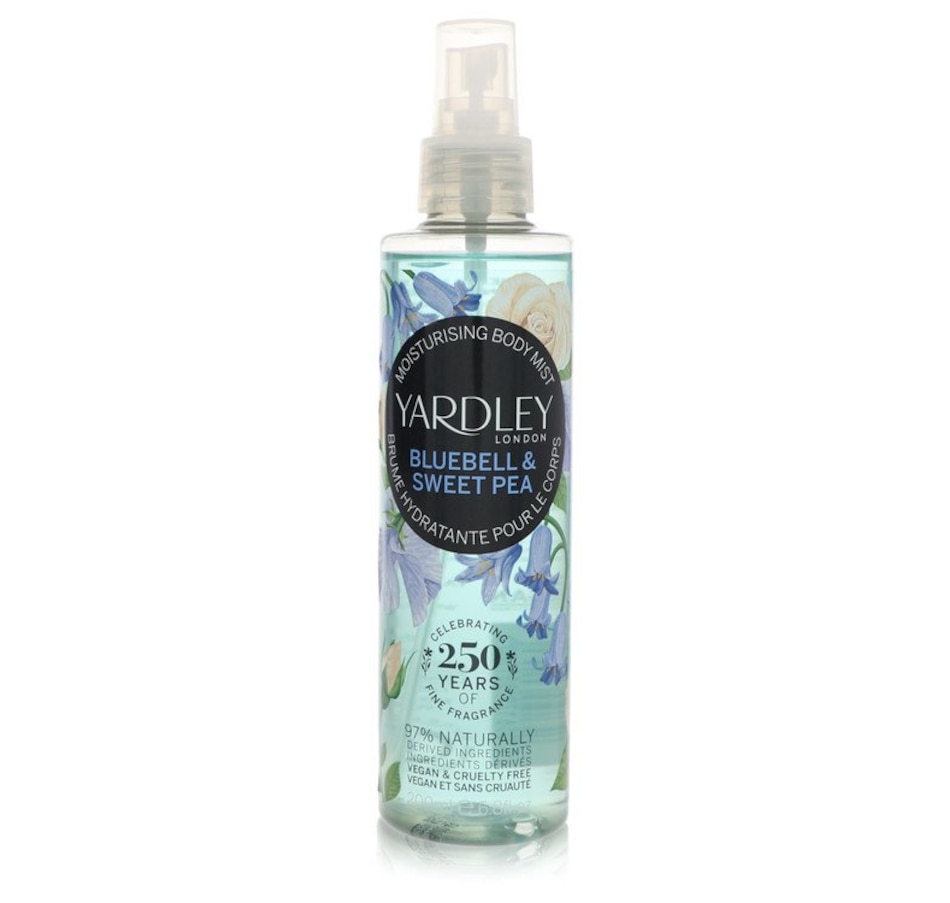 Yardley Bluebell & Sweet Pea by Yardley London Moisturizing Body Mist 6 ...
