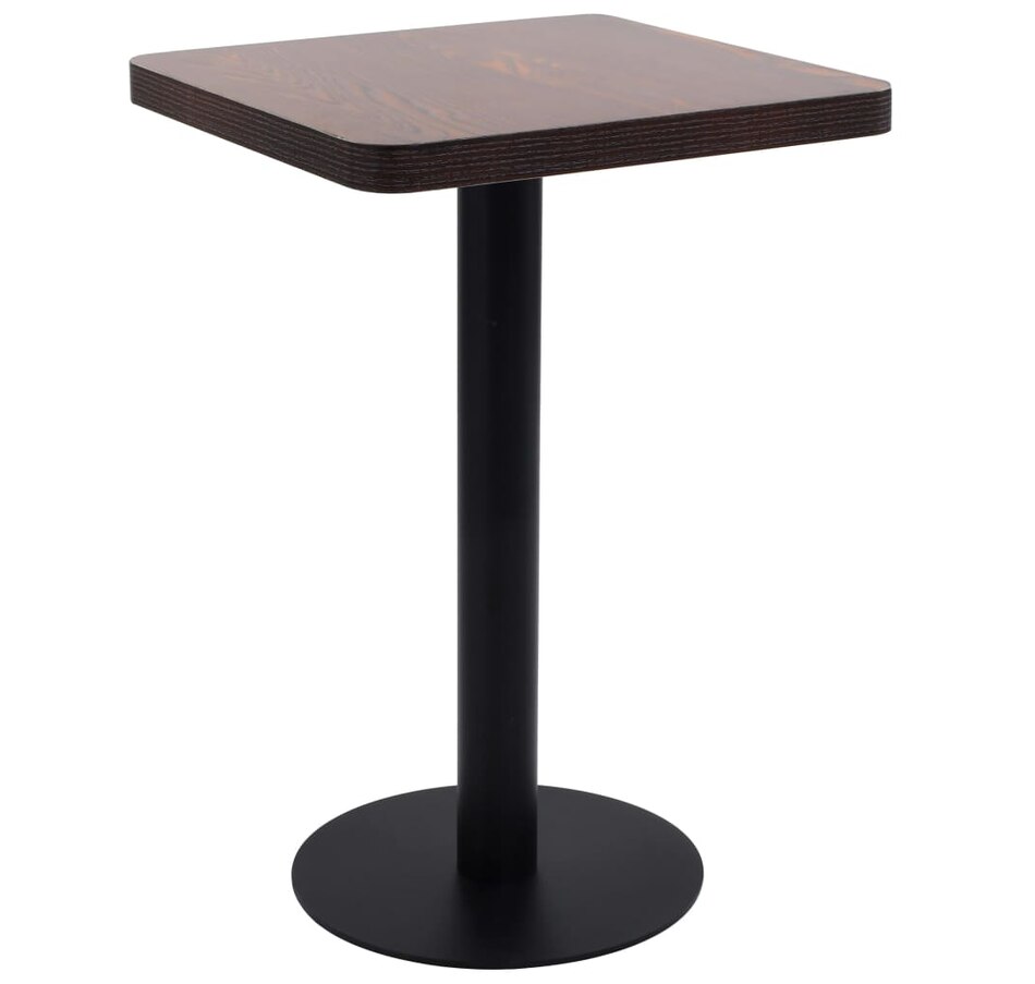 Bistro table Dark brown 50x50 cm MDF - TSC.ca
