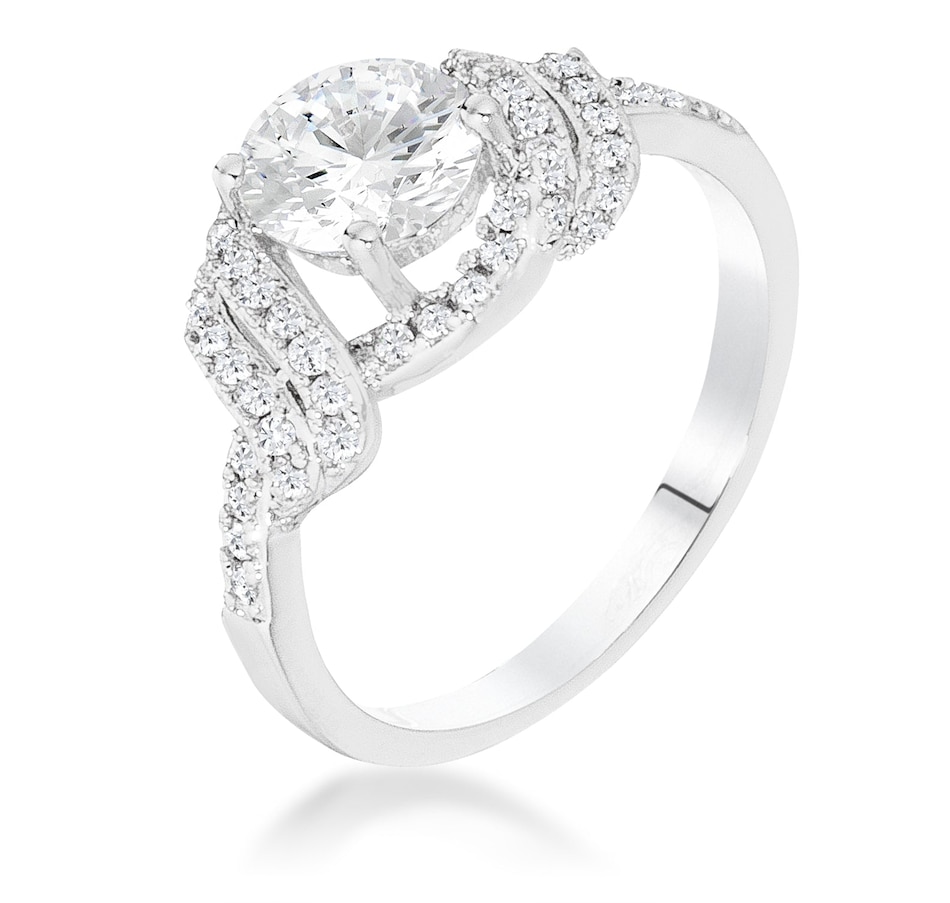 CZ Round Parallel Pace Twist Ring - TSC.ca