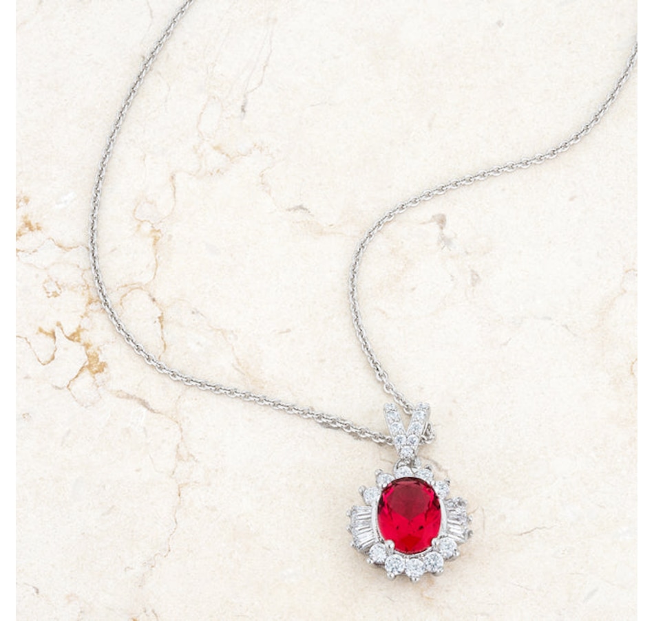 Jewellery - Chrisalee 3.2ct CZ Classic Drop Necklace - Online Shopping ...