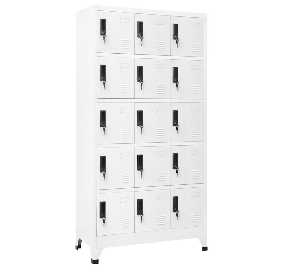 Home & Garden - Storage & Organization - Locker cabinet White 90x40x180 ...
