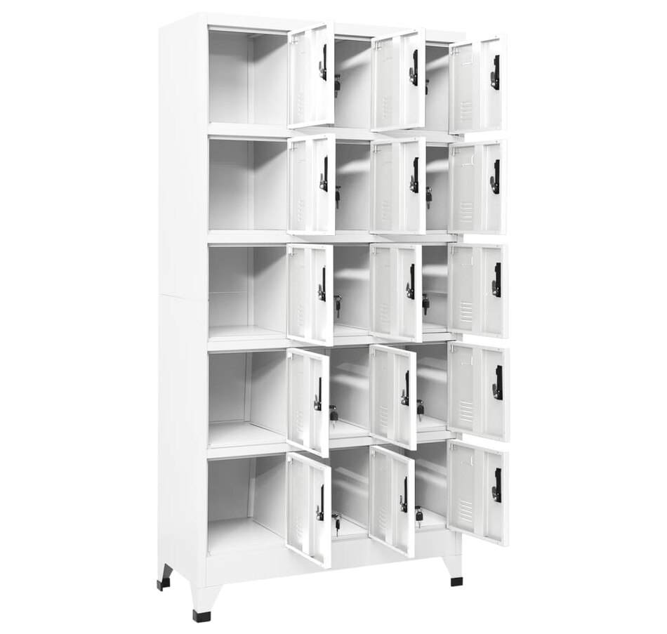 Home & Garden - Storage & Organization - Locker cabinet White 90x40x180 ...