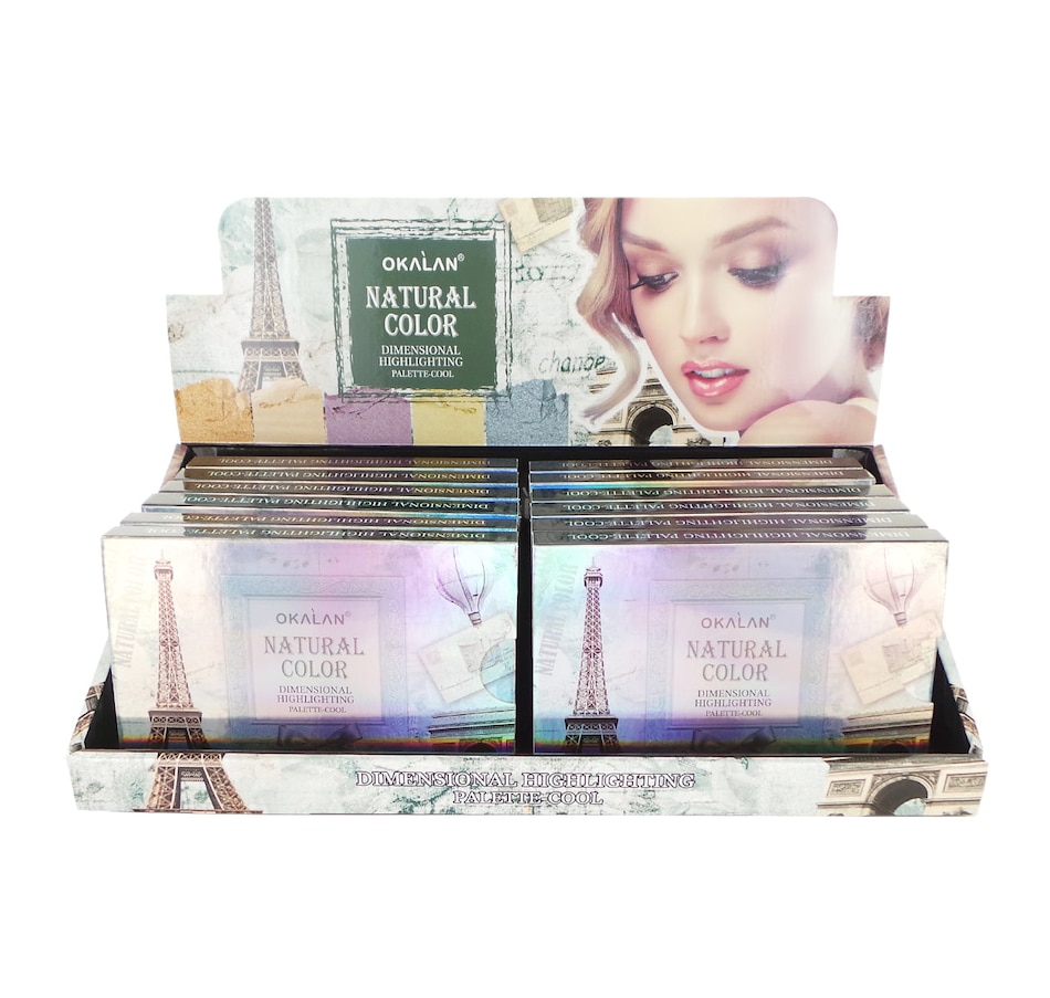OKALAN Natural Color Dimensional Highlight Palette - Cool Display Set ...