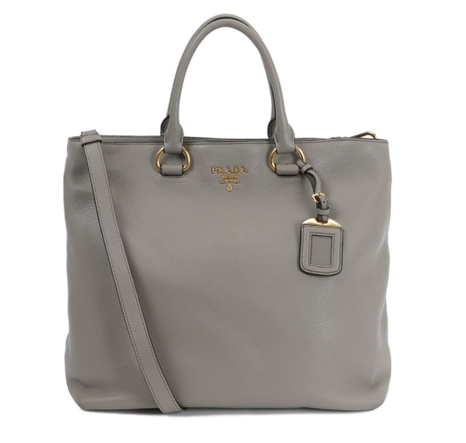 Clothing & Shoes - Handbags - Prada Gray Vitello Phenix Shopping Tote ...