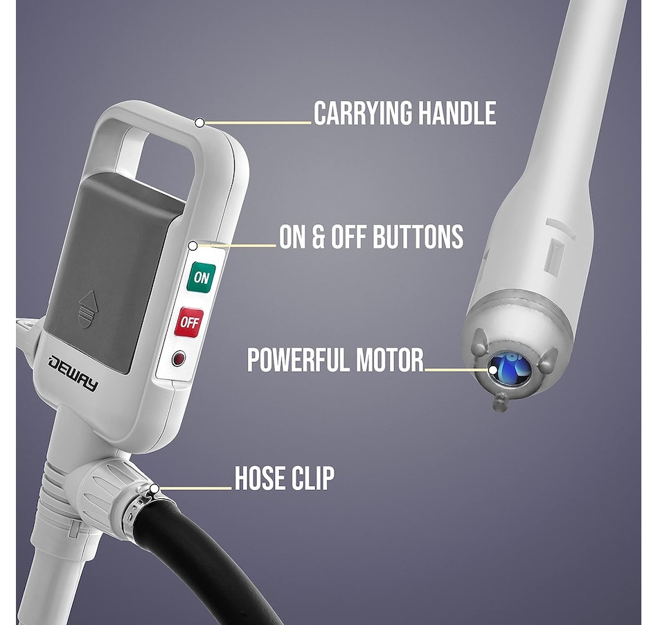 Deway Automatic Fuel Transfer Pump with Clip Nozzle for Flow Control ...