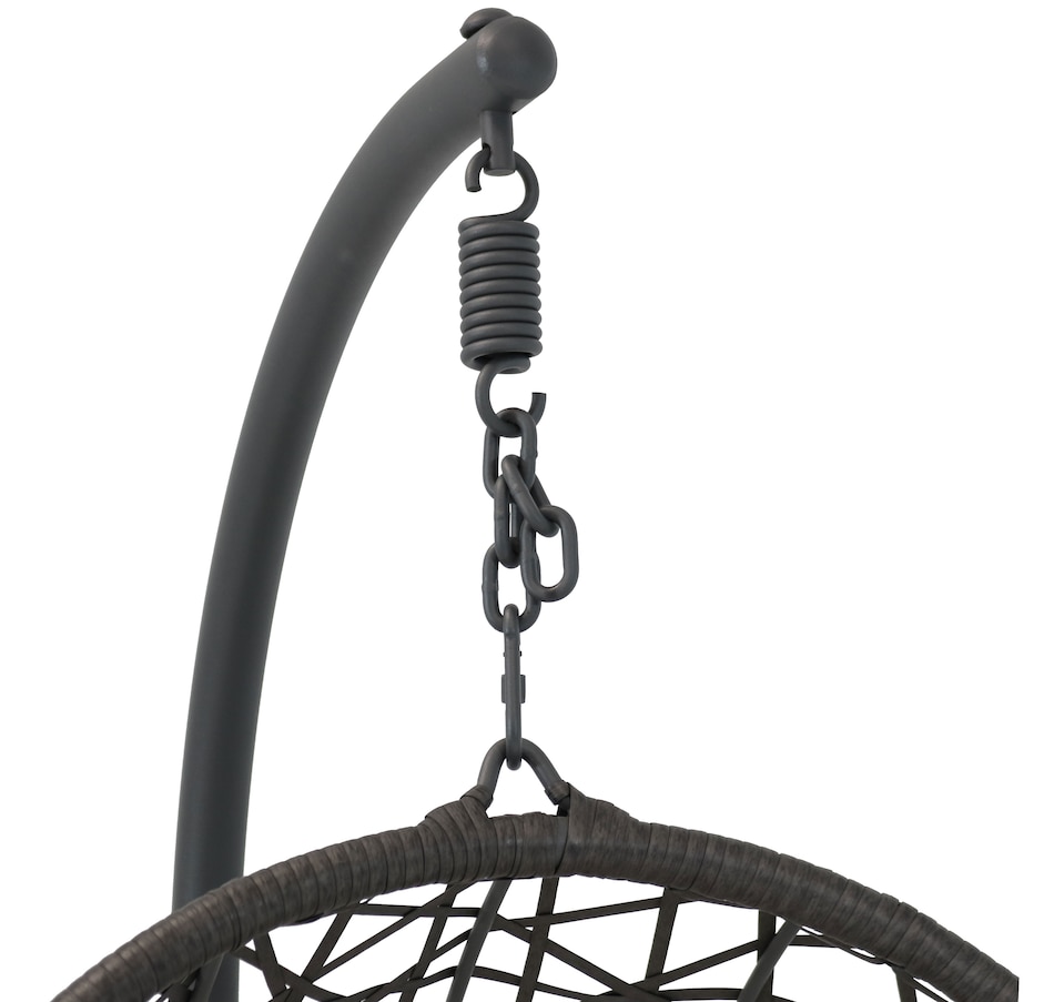 Resin Wicker Egg Chair with Seat Cushion and Stand - TSC.ca