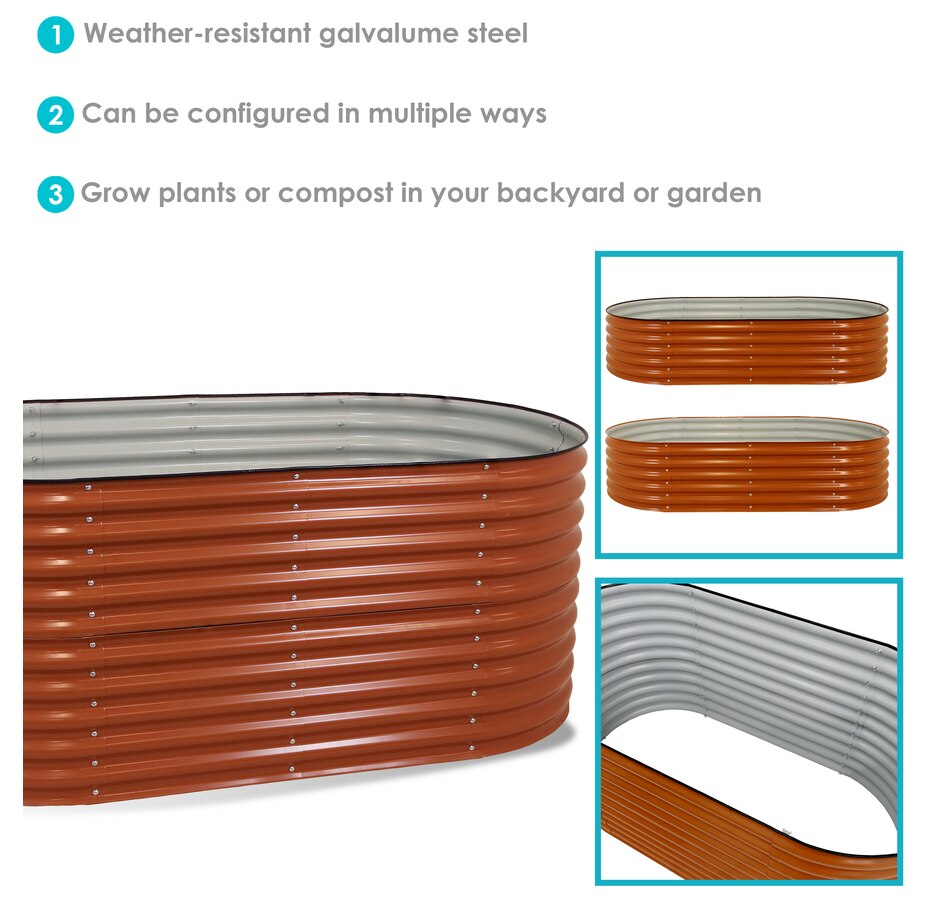 79" Stackable Galvalume Steel Raised Garden Bed - TSC.ca