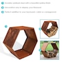 Indoor/Outdoor Hexagon Rustic Honeycomb Log Rack - TSC.ca