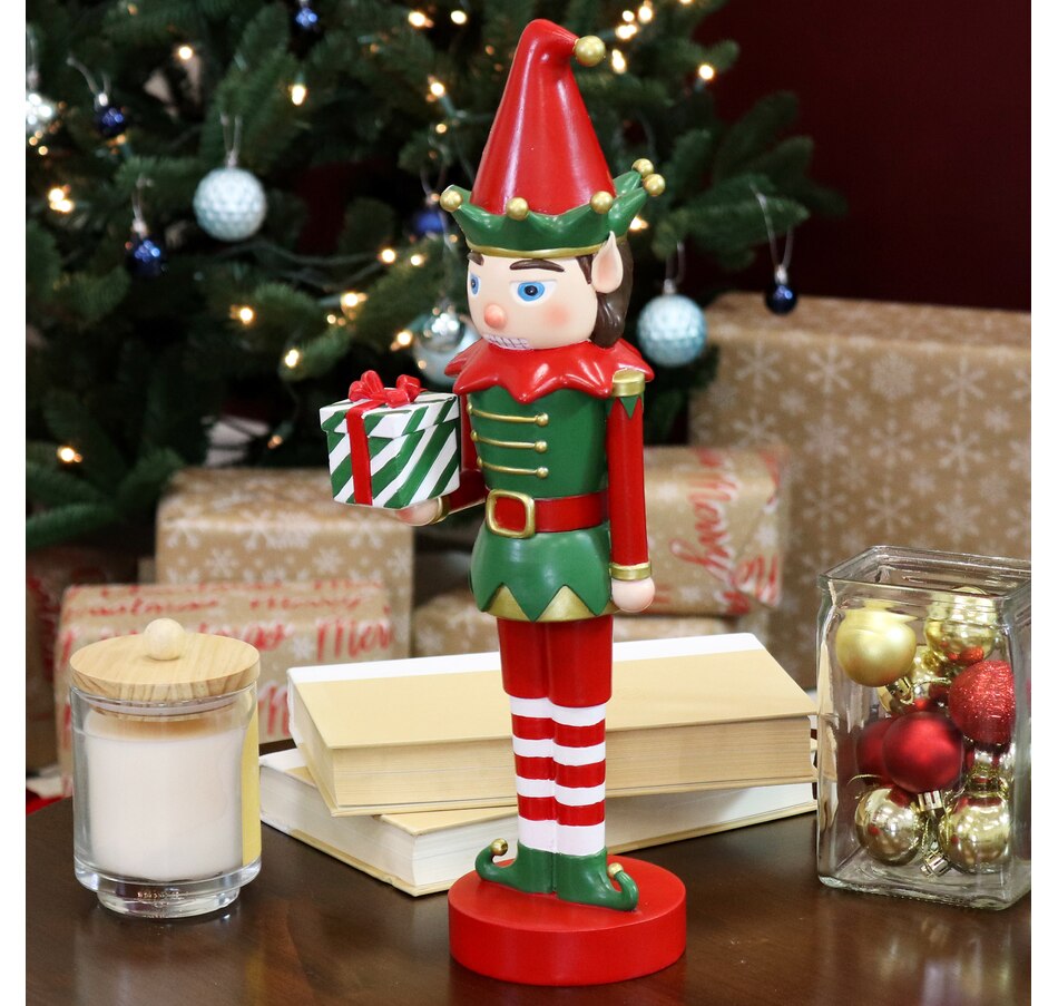 Jingles the Nutcracker Christmas Elf Statue - 17-Inch - TSC.ca