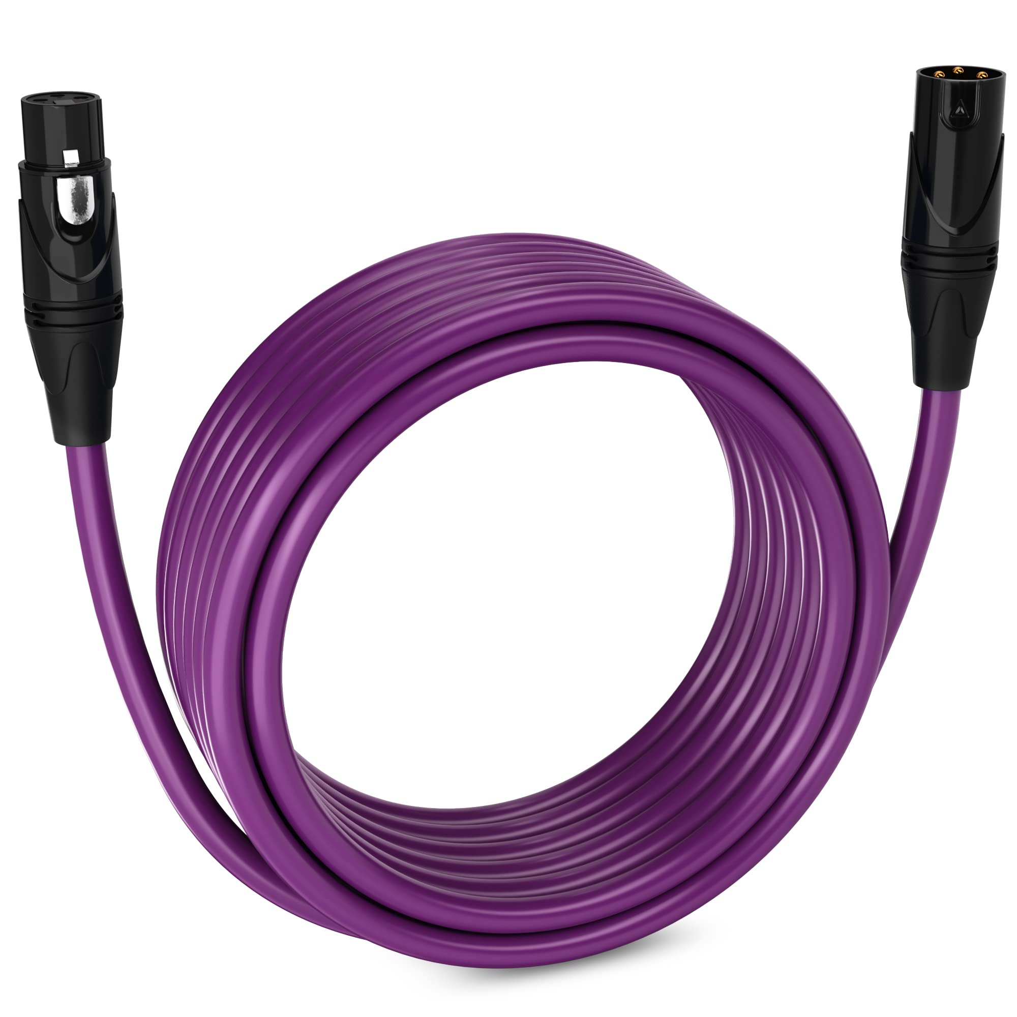 LyxPro Microphone 25 feet XLR Cable, Male to Female, 3 Pin Mic Cable ...