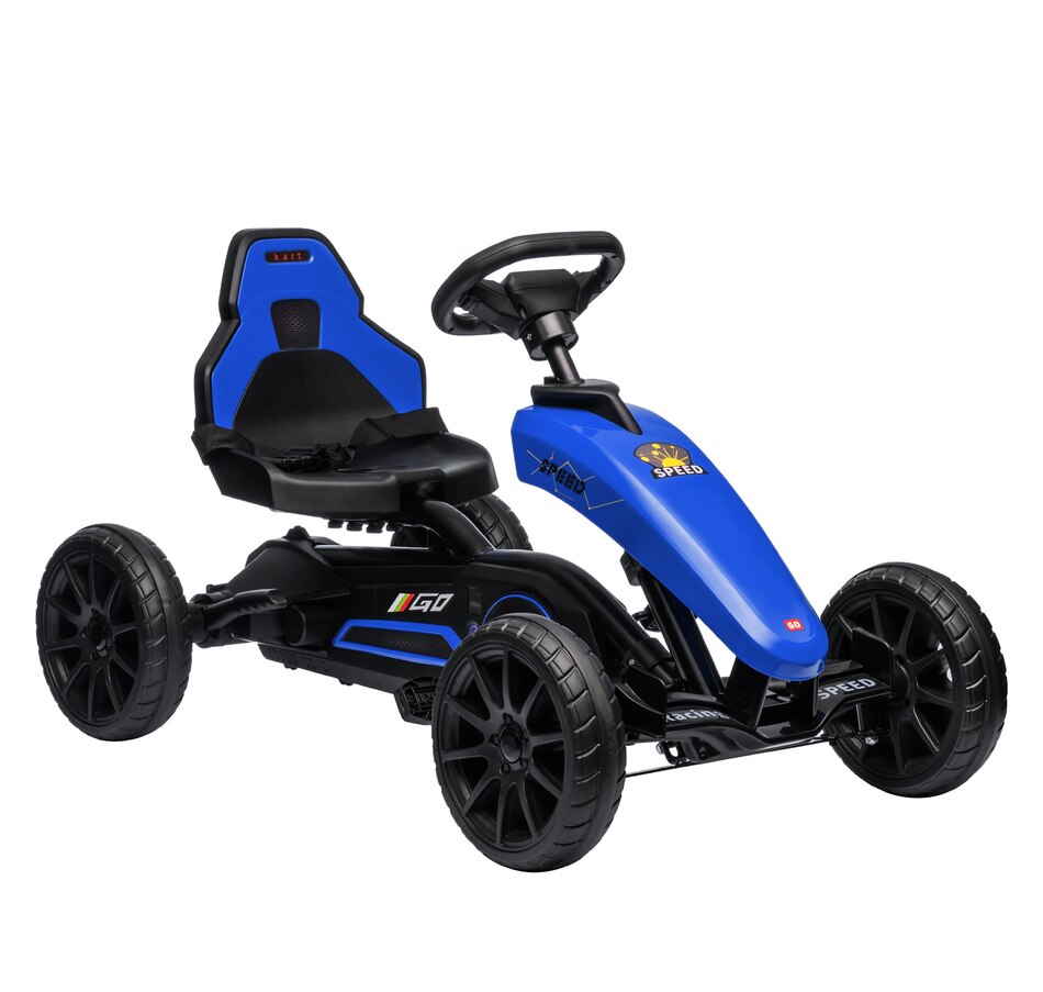 Aosom Pedal Go Kart for Kids, Pedal Car with Swing Axle, Adjustable ...