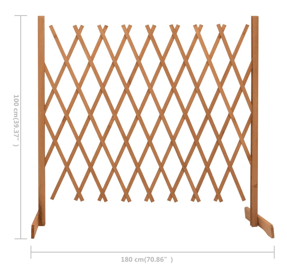 Orange garden trellis fence 180x100 cm Fir wood - TSC.ca - Online Shopping for Canadians