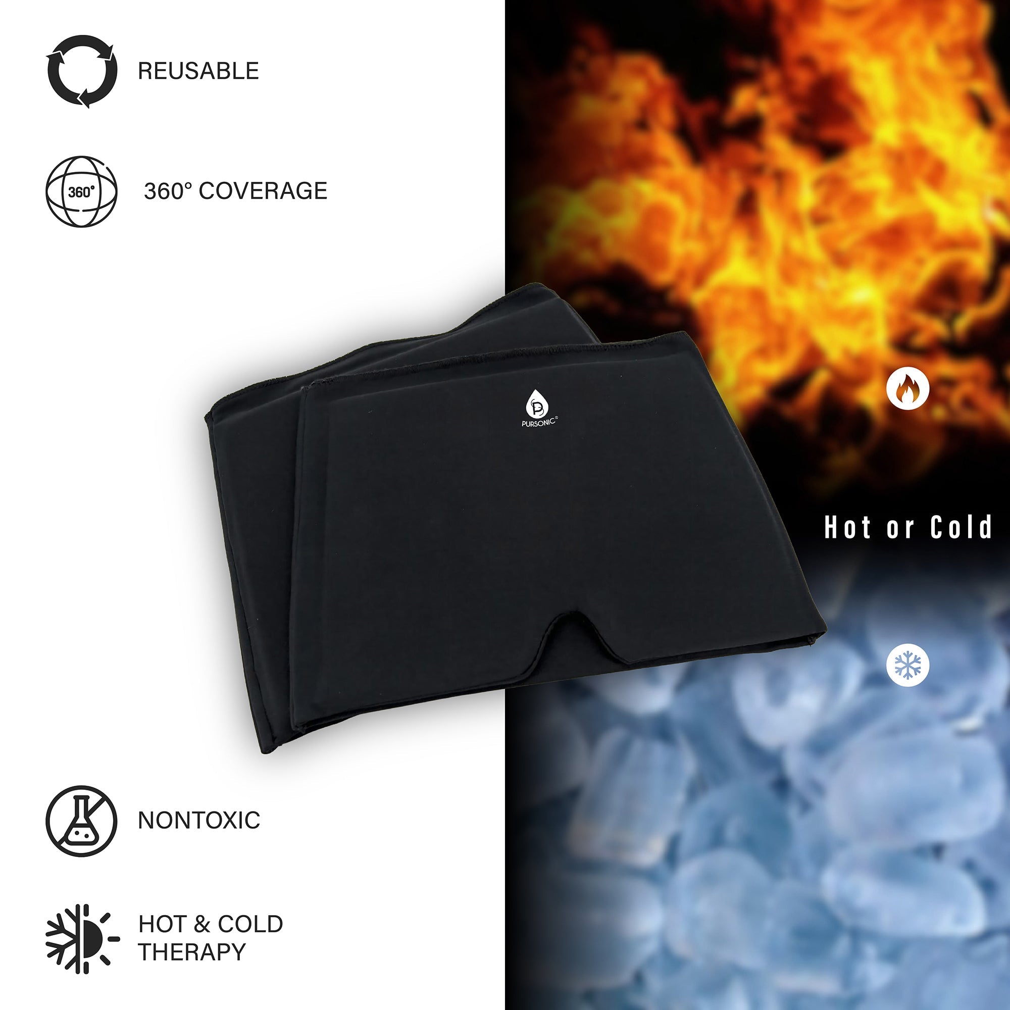 Reusable Hot and Cold Gel Ice Head Wrap â€“ Instant Migraine Relief Cap ...