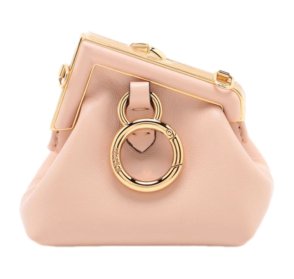 Fendi First Poudre Powder Pink Leather Nano Micro Charm Pouch Bag - TSC.ca