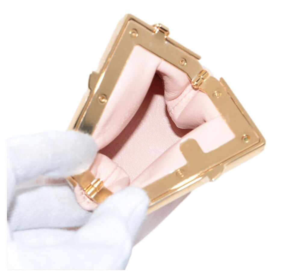 Fendi First Poudre Powder Pink Leather Nano Micro Charm Pouch Bag - TSC.ca